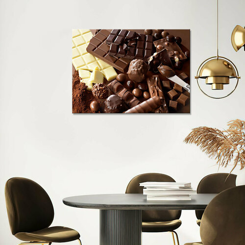 Картина/Картина на холсте для интерьера/Картина на стену/Картина для кухни/ - Аппетитный шоколад(1) 30х40