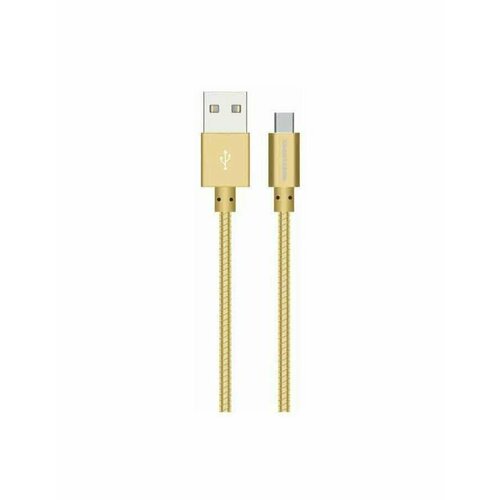 Дата-кабель More choice USB 2.1A для Type-C K31a металл 1м (Gold)