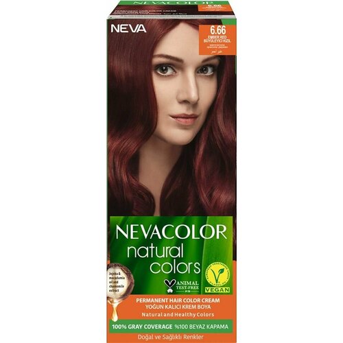Крем-краска для волос Nevacolor Natural Colors № 6.66 Магическое красное дерево х3шт
