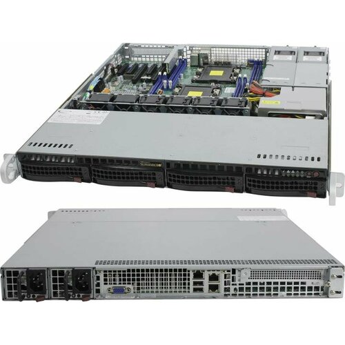Сервер в корпусе высотой 1U Никс sS9500/pro1U S924N1Fi Xeon Silver 4210R/128 ГБ/1 x 2 Тб HDD/Aspeed AST2500