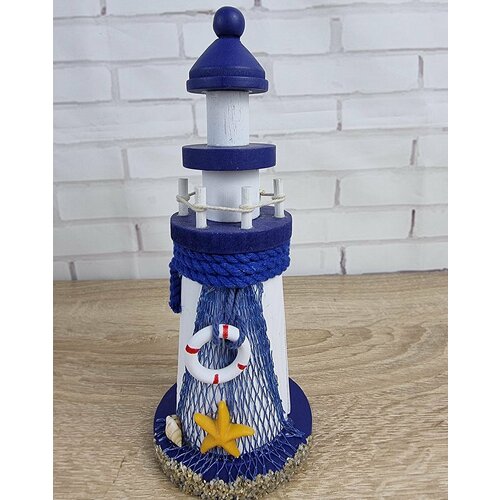 Декоративный Маяк 19x8x8см, Дерево, Sand Light House Krug