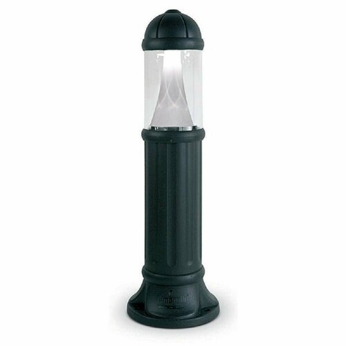 Садовый светильник-столбик Fumagalli Sauro 800 D15.554.000. AXC1LCRBB, Черный и Прозрачный, с лампой 800Lm, 4000К
