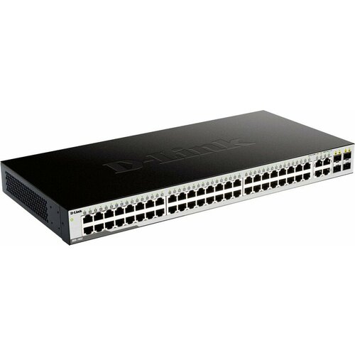 D-Link Сетевое оборудование DGS-1052 A3A Неуправляемый коммутатор с 48 портами 10 100 1000Base-T и 4 комбо-портами 100 1000Base-T SFP