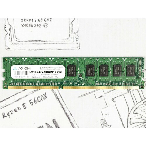 Оперативная память DIMM DDR3 8Gb 1600Mhz CL11 ECC Axiom 102472Z8D3N16813