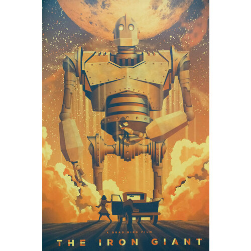 Плакат, постер на холсте Стальной гигант (The Iron Giant, 1999). Размер 21 х 30 см
