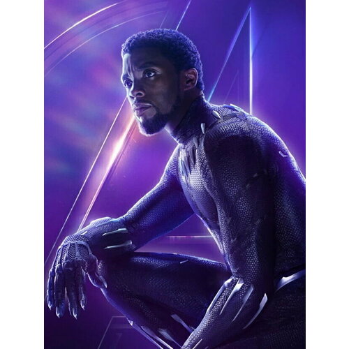 Плакат, постер на бумаге Avengers Collection : Black Panther/Черная Пантера/искусство/арт/абстракция/творчество. Размер 21 х 30 см