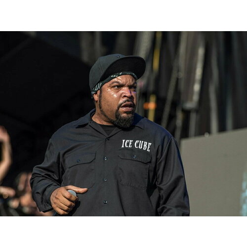 Плакат, постер на бумаге Ice Cube/Айс Кьюб/музыкальные/поп исполнитель/артист/поп-звезда/группа. Размер 30 х 42 см