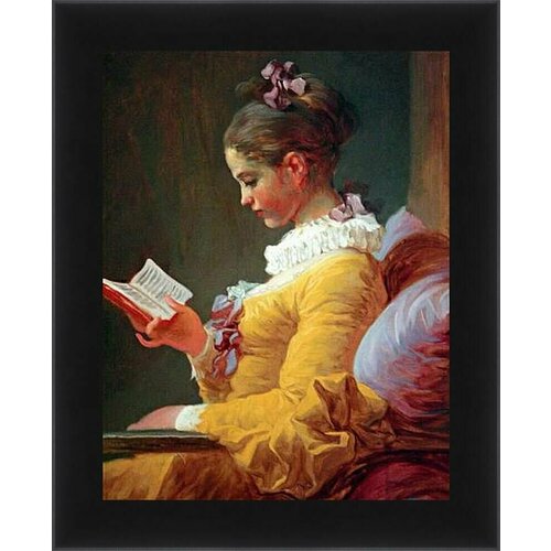Плакат, постер на бумаге A Young Girl Reading. Жан Оноре Фрагонар. Размер 42 х 60 см