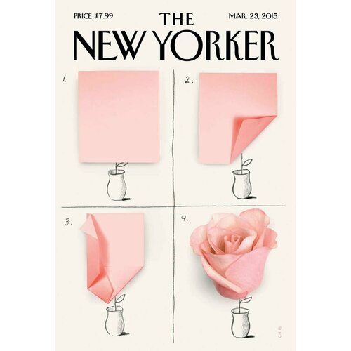 Плакат, постер на бумаге The New Yorker (Mar. 23, 2015). Размер 21 на 30 см