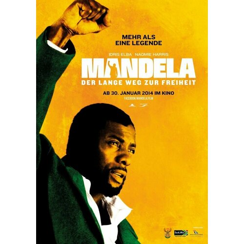 Плакат, постер на бумаге Mandela-Long Walk to Freedom/Долгий путь к свободе. Размер 30 х 42 см