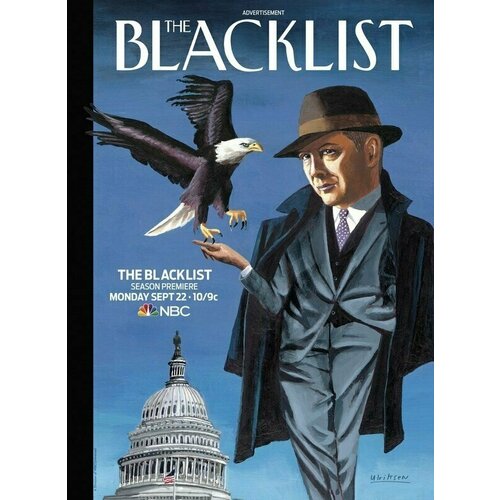 Плакат, постер на бумаге Чёрный список (The Blacklist), Майкл В. Уоткинс, Эндрю МакКарти, Дональд И. Торин мл. Размер 60 х 84 см