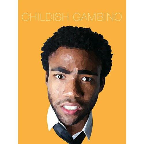 Плакат, постер на бумаге Childish Gambino/музыкальные/поп исполнитель/артист/поп-звезда/группа. Размер 21 х 30 см