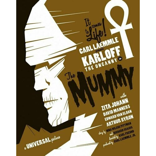 Плакат, постер на бумаге Мумия (The Mummy), Карл Фройнд. Размер 30 х 42 см