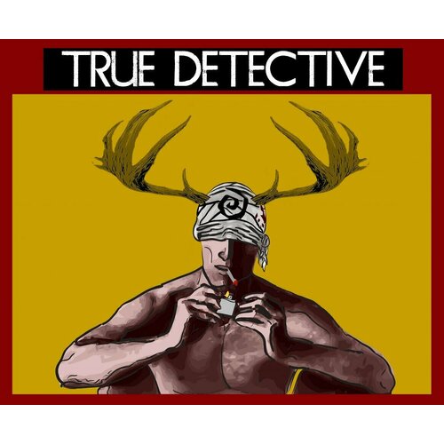 Плакат, постер на холсте True detective/Настоящий детектив. Размер 21 х 30 см