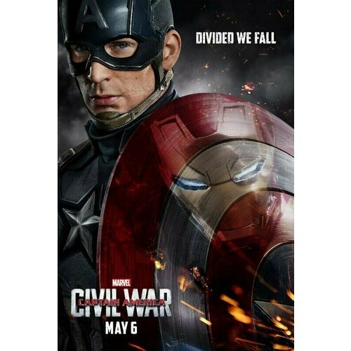 Плакат, постер на холсте Первый мститель: Противостояние (Captain America Civil War), Энтони Руссо, Джо Руссо. Размер 21 х 30 см