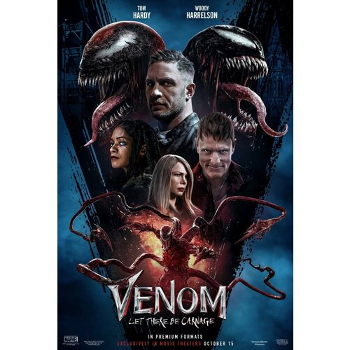 Плакат, постер на бумаге Веном 2 (Venom: Let There Be Carnage, 2021г). Размер 42 х 60 см