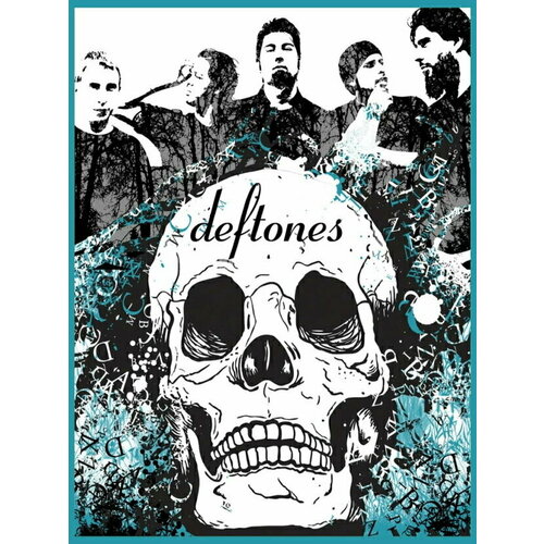 Плакат, постер на холсте Deftones/Дефтонс/музыкальные/поп исполнитель/артист/поп-звезда/группа. Размер 60 х 84 см