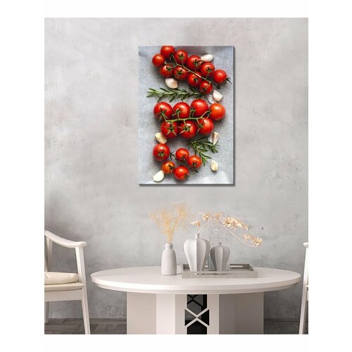 Картина на холсте с подрамником помидоры черри 50х70