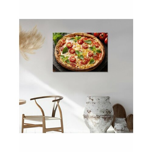 Картина на холсте с подрамником Пицца маргарита 60х80