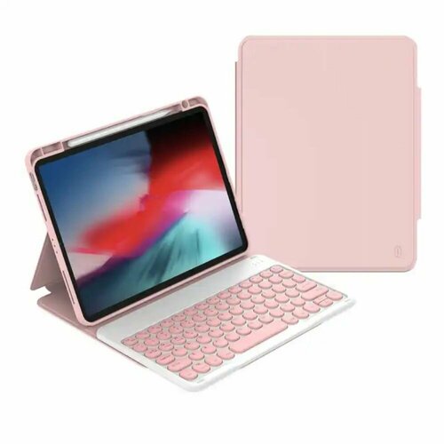 Чехол с клавиатурой для айпада WiWU Protective Keyboard на iPad Pro (10 поколения) 10.9 дюймов (2022 года) - Розовый