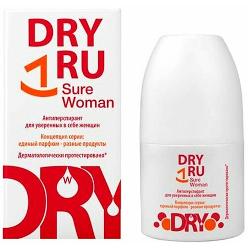 Антиперспирант Dry Ru Sure Woman для уверенных в себе женщин 50мл х2шт