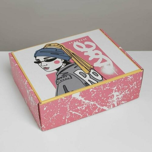 Коробка складная «Девушка с серёжкой», 27 × 21 × 9 см (комплект из 14 шт)