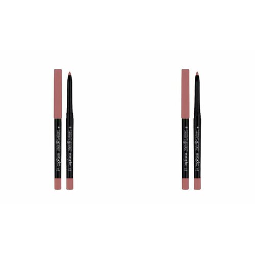 Topface Карандаш для губ водостойкий Stylo Lipliner, автоматический, тон 001, 1.1г, 2 шт.