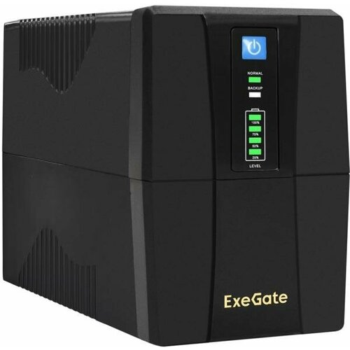 Источник бесперебойного питания Exegate SpecialPro UNB-600. LED. AVR.4C13. RJ. USB 600VA Черный EX292763RUS