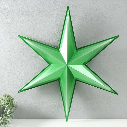 Фигурка «Звезда Остроконечная» большая зеленый металлик, 55,7х64 см