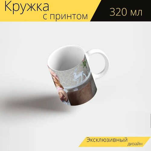Кружка с рисунком, принтом "Ретро, винтаж, е" 320 мл.