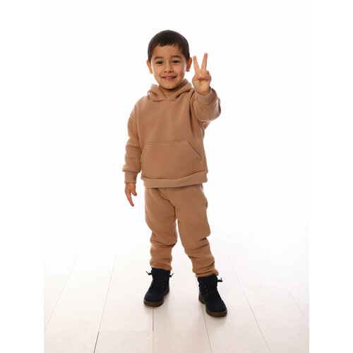 Комплект одежды Милаша, размер 86, коричневый
