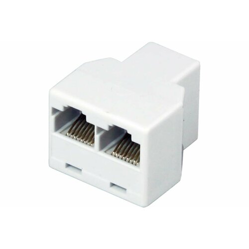 Сетевой переходник LAN REXANT гнездо RJ-45 (8Р8С) - 2 гнезда RJ-45 (8Р8С) 06-0112-B