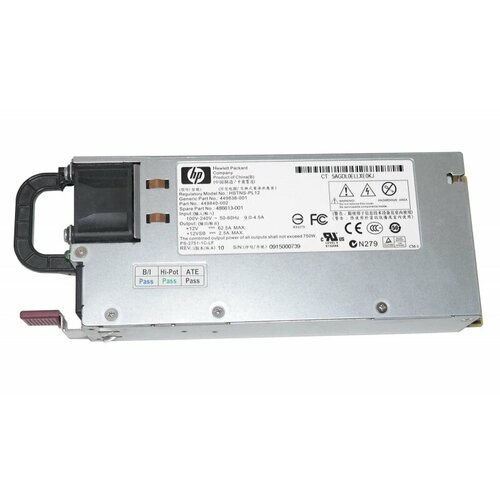 Блок питания HP 750W Hot Plug Redundant Power Supply Option Kit DL180G5/DL185G5 449840-002