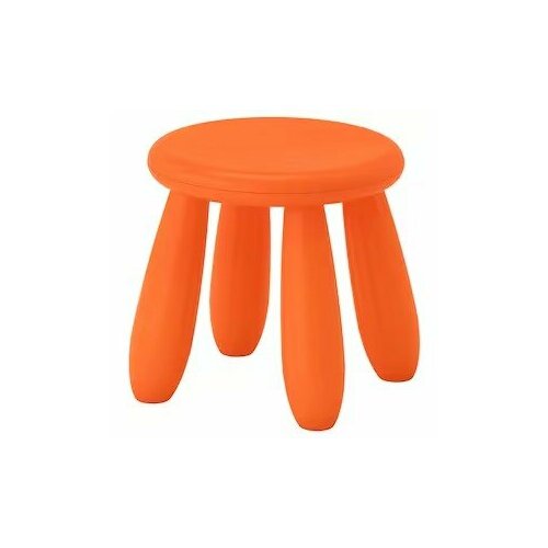 Табурет детский, для дома/улицы, оранжевый Маммут икеа, Mammut IKEA