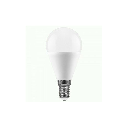 Светодиодная LED лампа Saffit шар G45 E14 15W(1275Lm) 4000K 4K матовая 92x45 SBG4515 55210 (упаковка 12 штук)