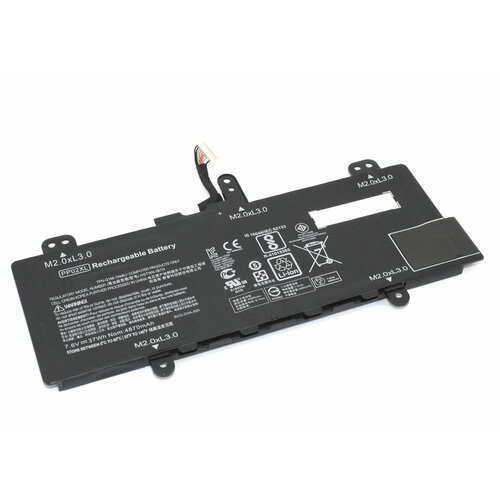 Аккумулятор PP02XL для ноутбука HP Pavilion 11-s 7.6V 4680mAh черный