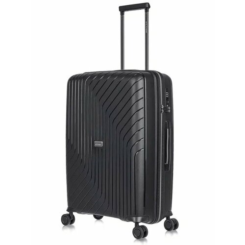 Чемодан L'case Madrid NBSD_110_0032, 79 л, размер M, черный