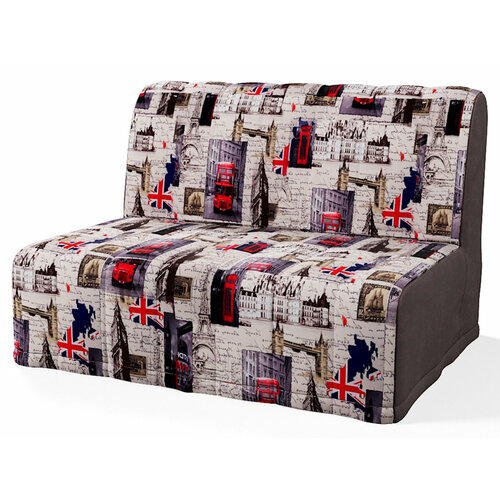 Диван-кровать Segun 130 City prints England 1 (128х105х95, СМ 128х203)