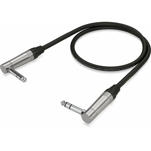 Инструментальный кабель Behringer GIC-60 4SR джек стерео 6.3мм/джек стерео 6.3мм, 0.6 м