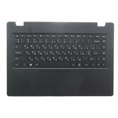 Клавиатура для ноутбука Lenovo IdeaPad 100S-14 черная с черным топкейсом