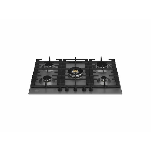 Встраиваемая газовая варочная панель Bertazzoni, конфорка wok по центру, 75 см Черный матовый