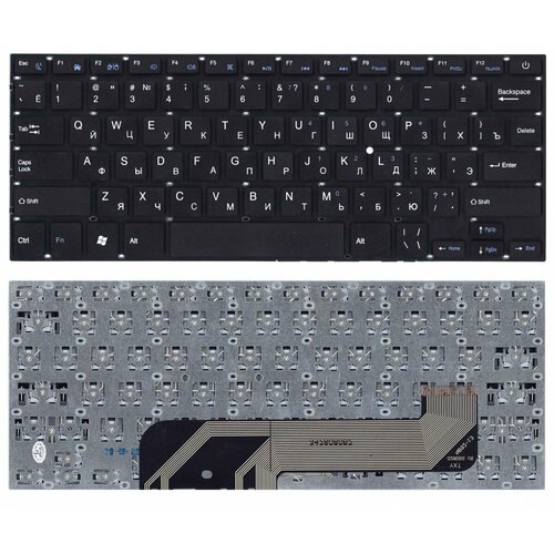 Клавиатура для ноутбука Prestigio SmartBook 141A03 черная без рамки