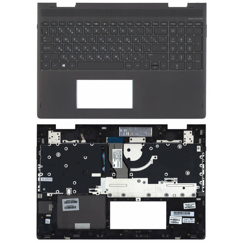 Клавиатура для ноутбука HP Envy x360 15-BQ топкейс, черный