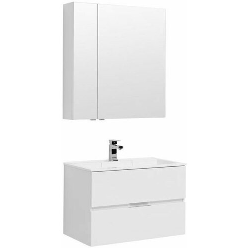 Aquanet 00237347 Алвита Комплект мебели для ванной комнаты, белый