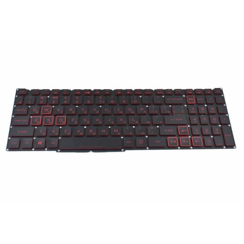 Клавиатура для Acer Nitro 5 AN517-54 ноутбука с красной подсветкой