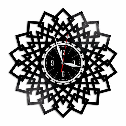 Декоративные - настенные часы из виниловой пластинки