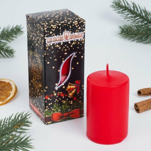 Свеча ароматическая новогодняя "Волшебства в Новом году", 4×6 см, в коробке