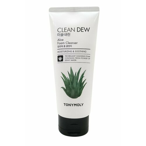Tonymoly Clean Dew Aloe Foam Cleanser Очищающая пенка для умывания с экстрактом алоэ вера