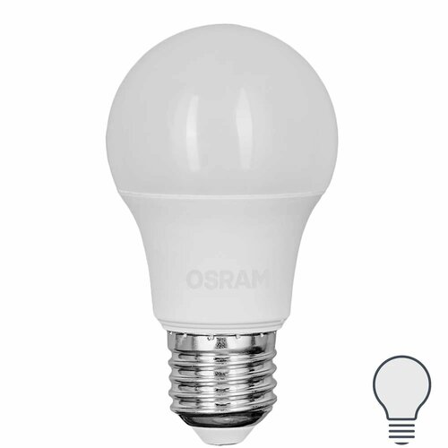 Лампа светодиодная Osram груша 7Вт 600Лм E27 нейтральный белый свет