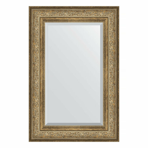 Зеркало Evoform Exclusive BY 3425 60x90 с фацетом в багетной раме, виньетка античная бронза
